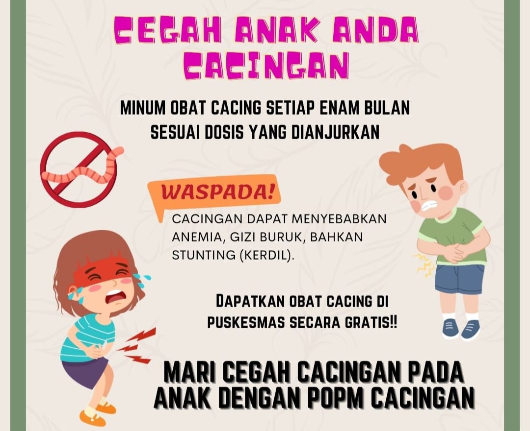 Pentingnya POPM Cacing pada Anak untuk Mencegah Kecacingan